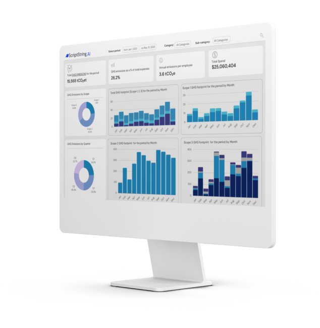 ScriptString - AI-driven software for sustainability reporting